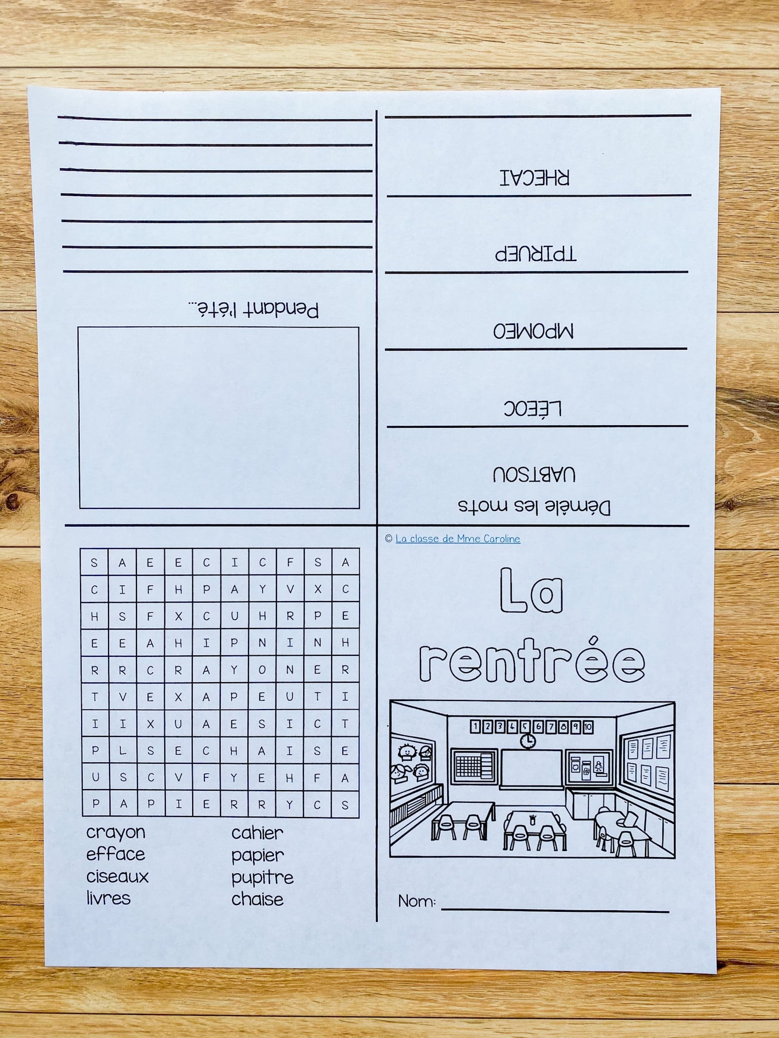 The First Day of Grade 3 French Immersion - La Classe de Mme Caroline