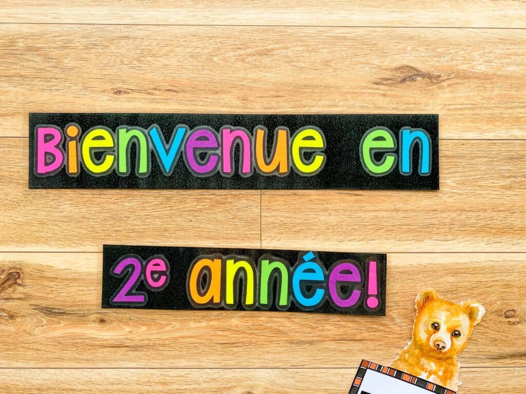 The First Day of Grade 2 French Immersion - La Classe de Mme Caroline
