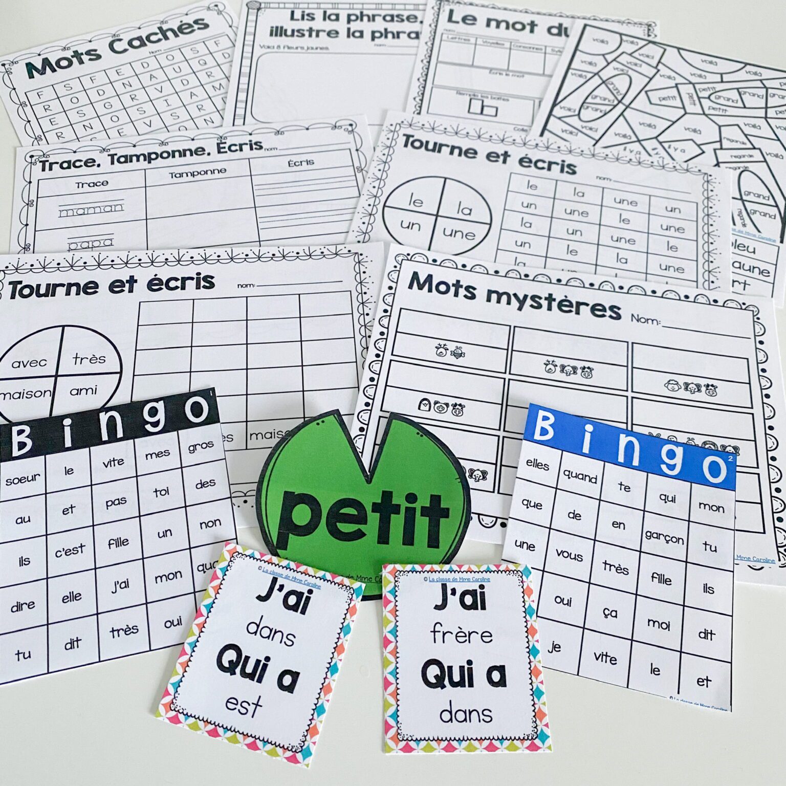 French Sight Words: Learn to Read Series - La Classe de Mme Caroline