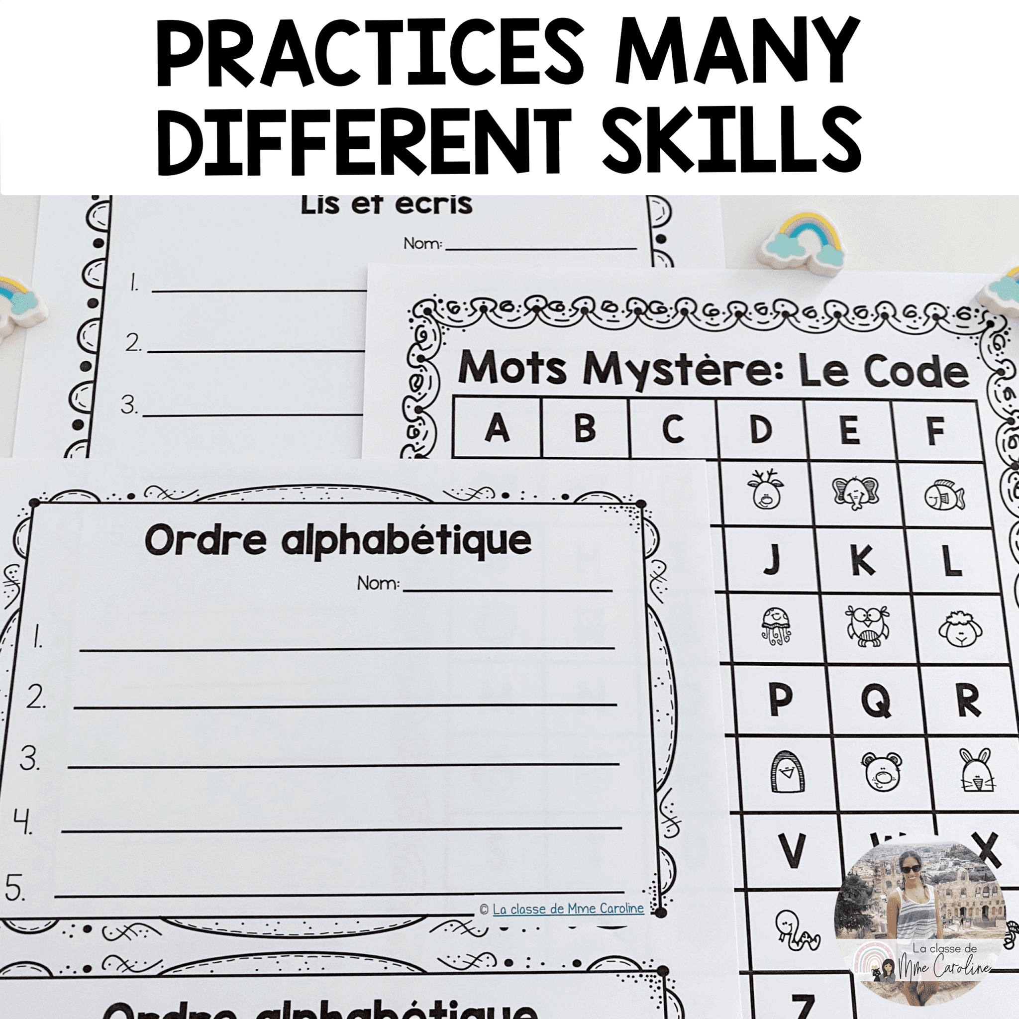 Primary French Winter Literacy Centres | L'hiver - La Classe de Mme ...