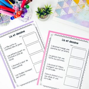 Primary French Fall Literacy Centres - La Classe de Mme Caroline