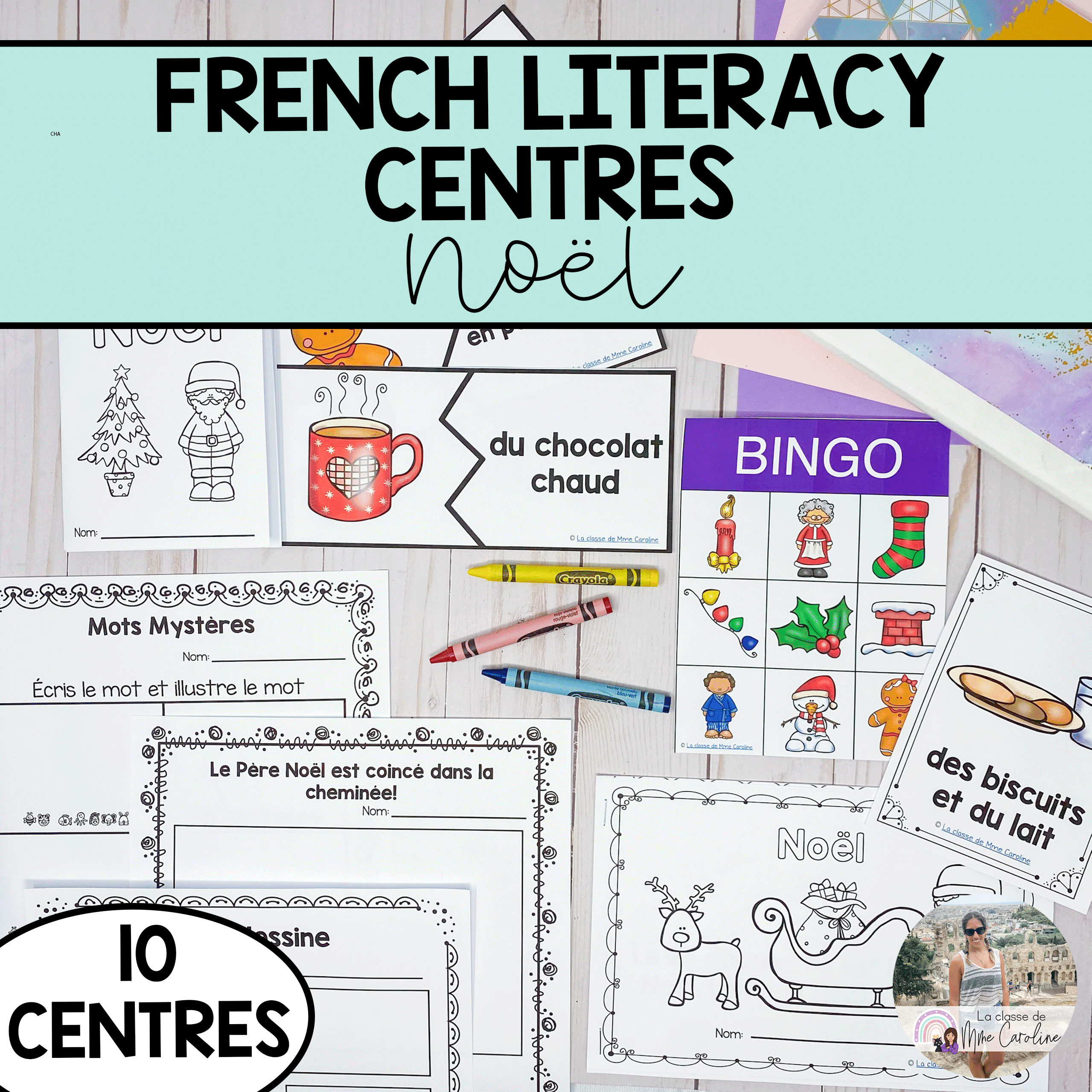 Primary French Christmas Literacy Centres | Noël - La Classe de Mme ...