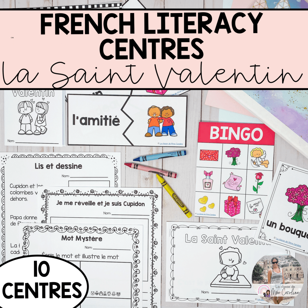 Primary French Valentine's Day Literacy Centres | La Saint Valentin ...