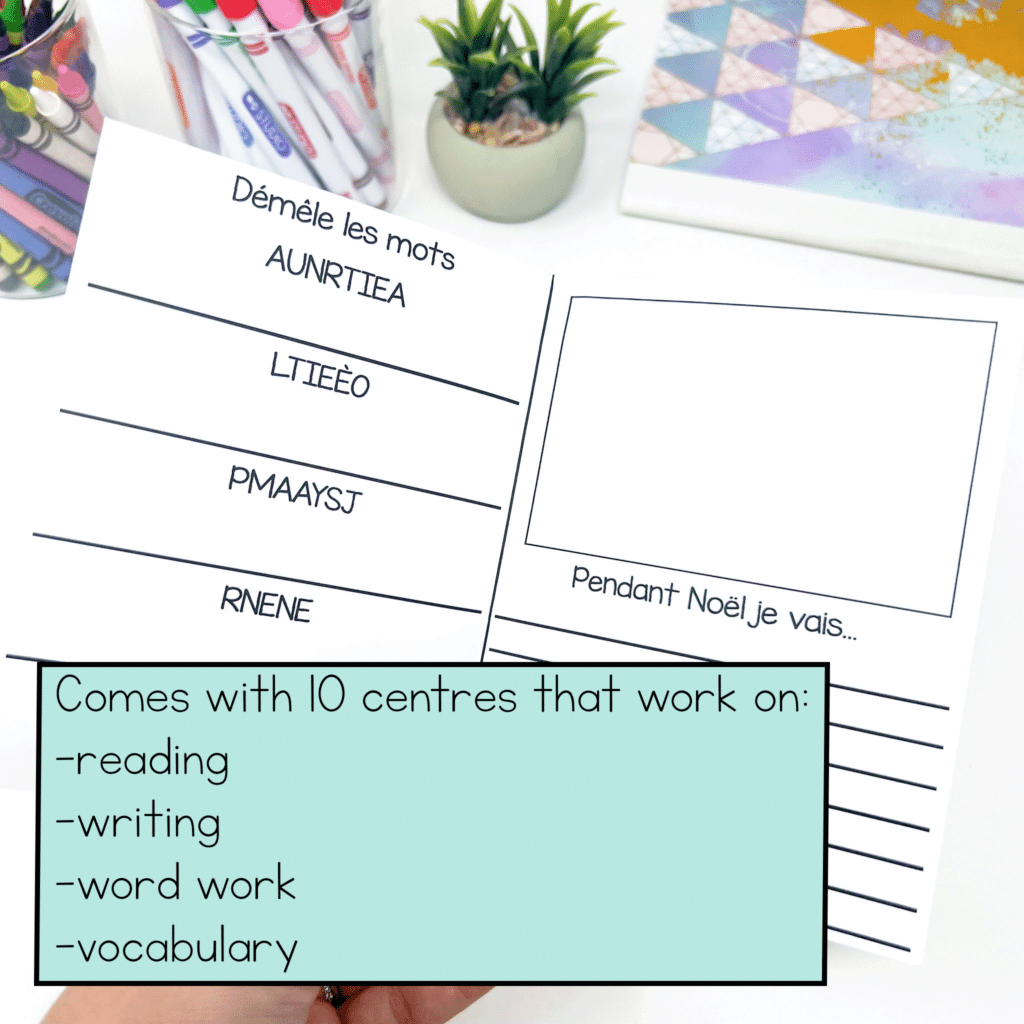 Primary French Christmas Literacy Centres | Noël - La Classe de Mme ...