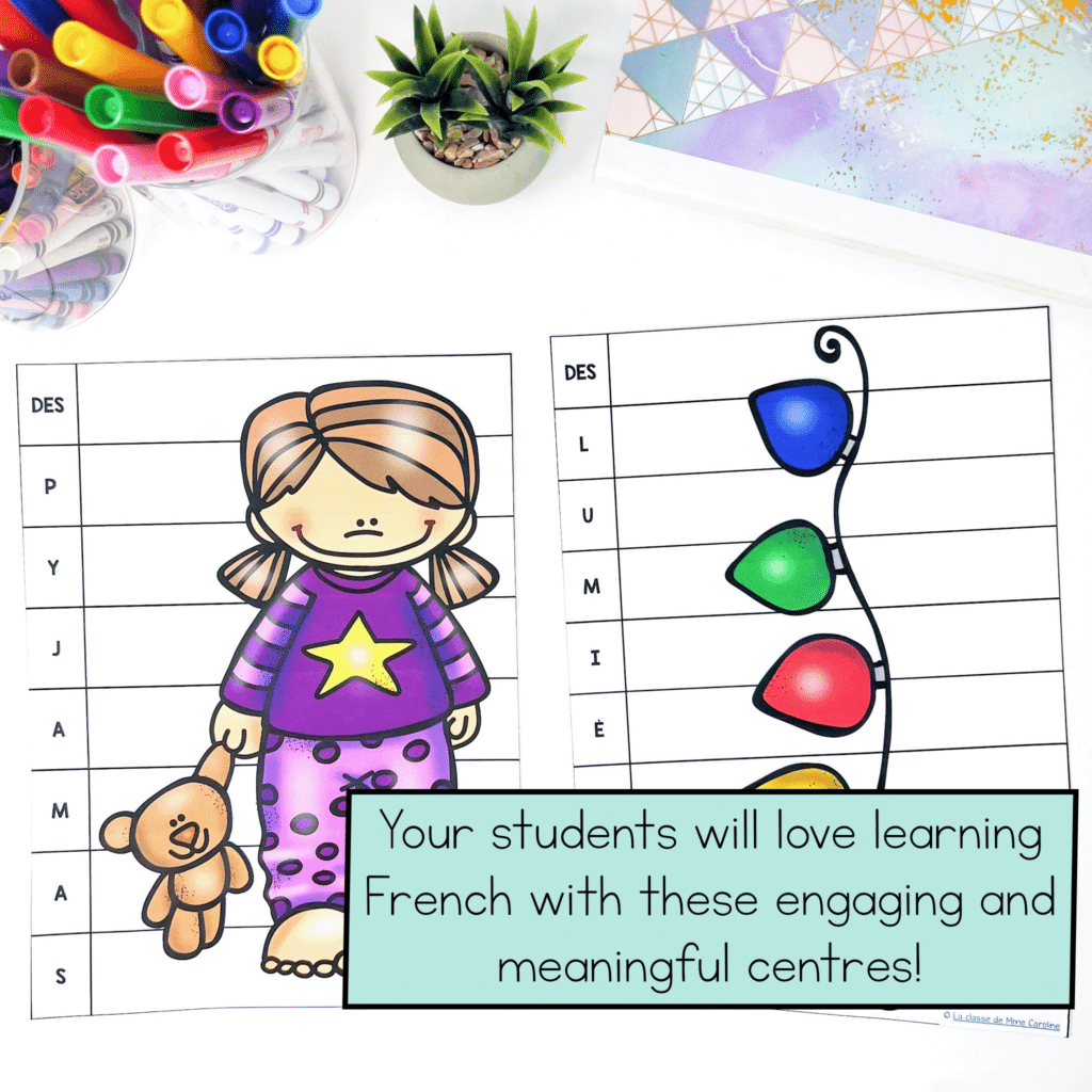Primary French Christmas Literacy Centres | Noël - La Classe de Mme ...