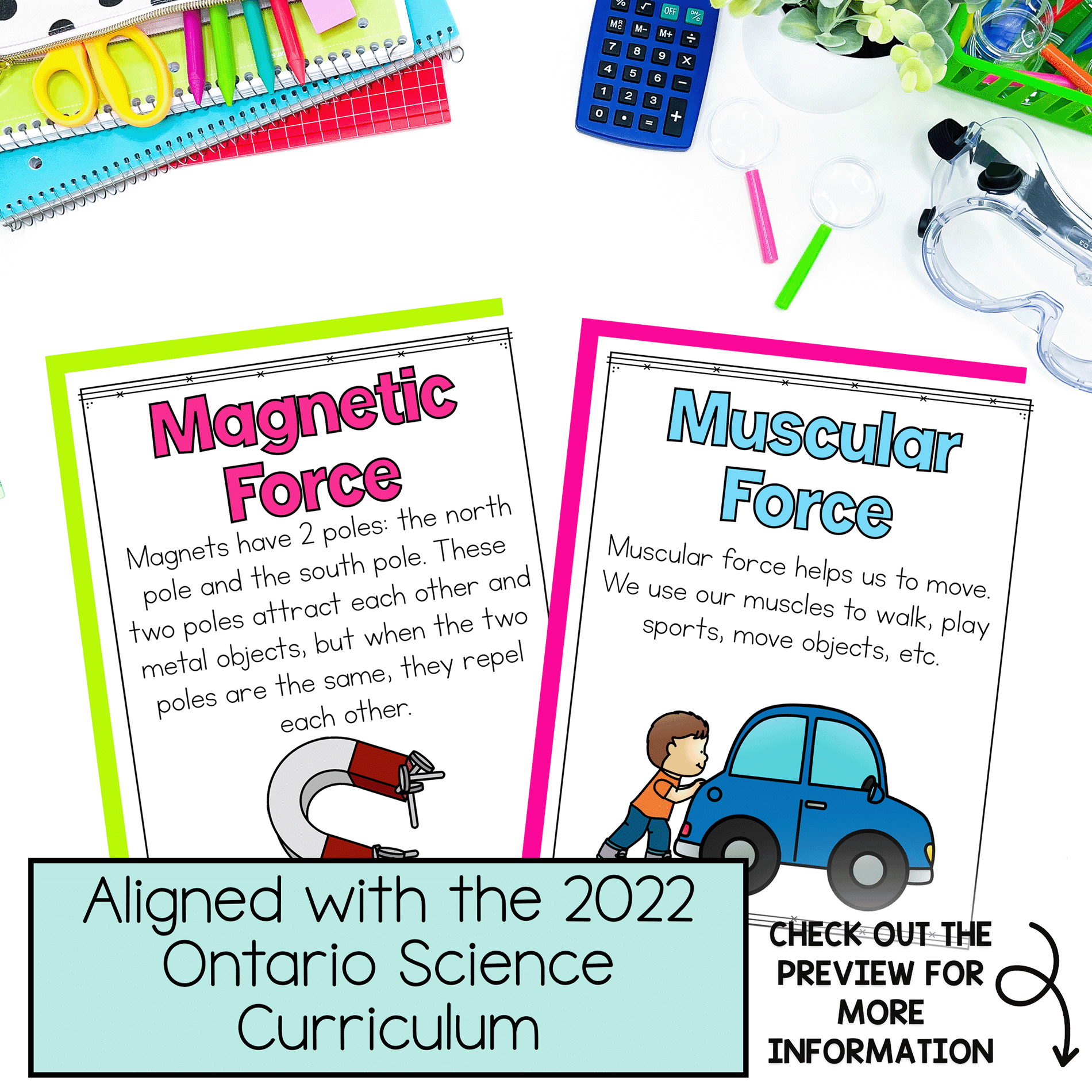 Grade 3 Science Unit Bundle in ENGLISH | Soil, Structures, Forces and ...