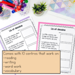 Primary French Back to School Literacy Centres | La Rentrée - La Classe ...