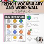 French Space Word Wall Cards for Building Vocabulary - Vocabulaire de l ...