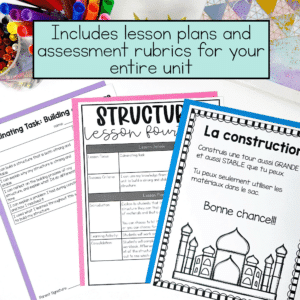 Grade 3 Strong and Stable Structures Unit in FRENCH - Les structures ...
