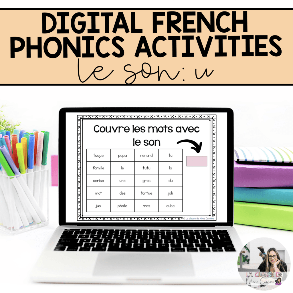 Digital French Phonics Activities (u) | French Sounds for Google Slides ...
