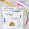 Grade 1 Materials, Objects, Everyday Structures Science Unit in FRENCH ...