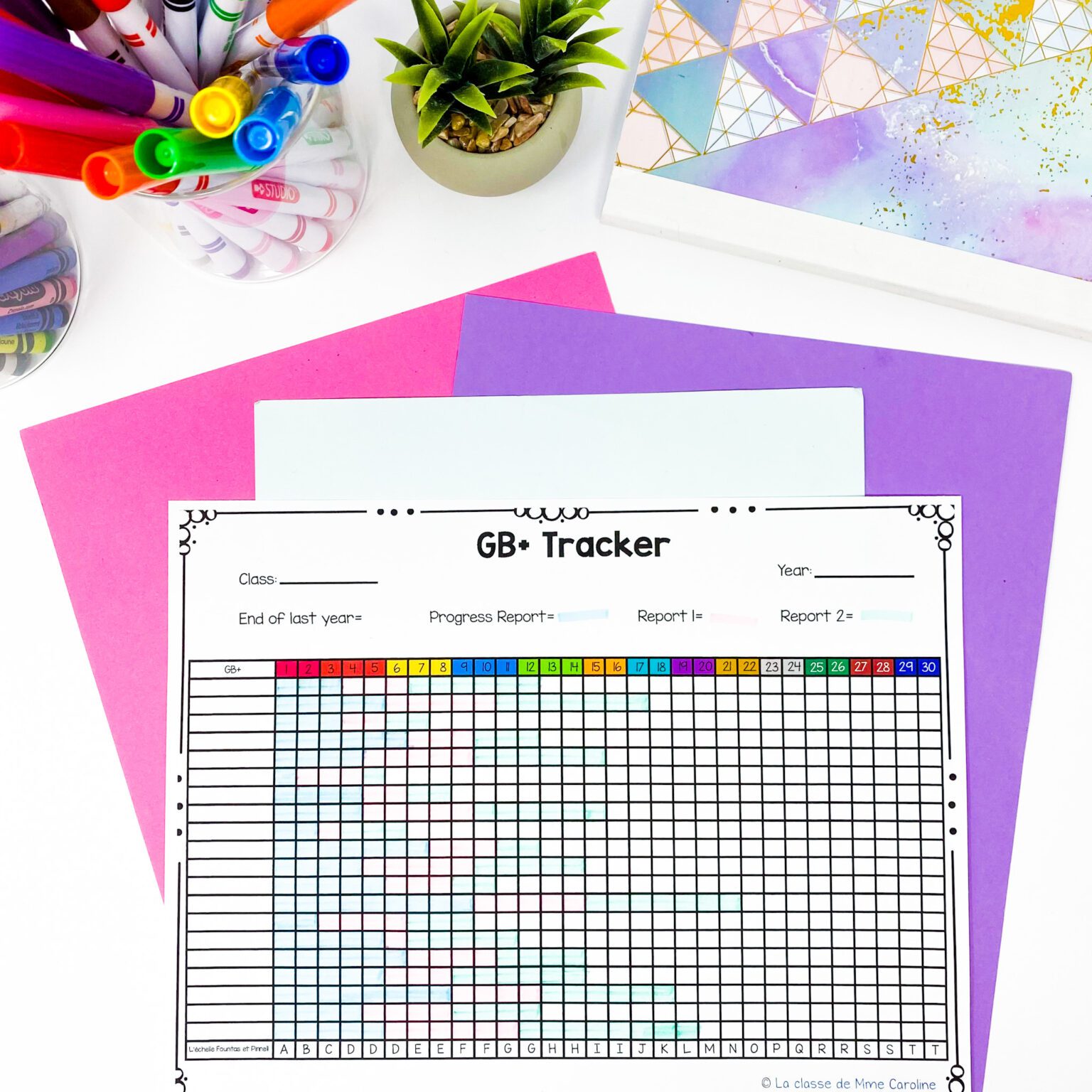 French + English Assessment: Reading + Writing Tracking Sheets (GB+ ...