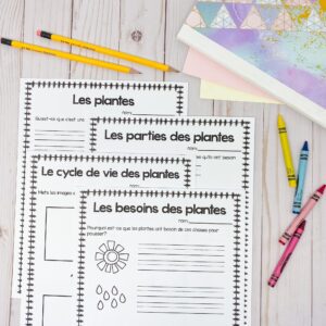 Grade 1 Needs and Characteristics Living Things Science Unit in FRENCH ...