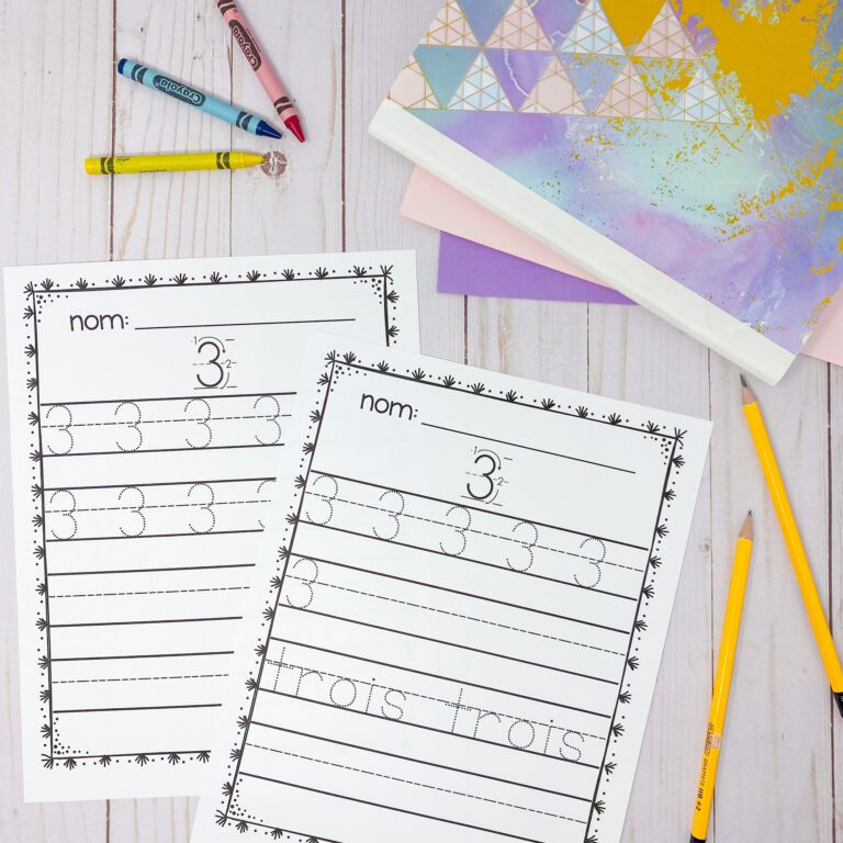 French Kindergarten Number Recognition and Representation Math Bundle 1 ...