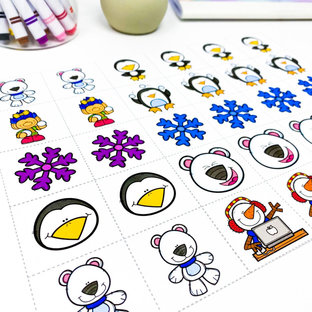 Winter Themed Patterning Mats - La Classe de Mme Caroline