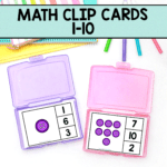 Math: Number Recognition Clip Cards (1-10) - La Classe de Mme Caroline
