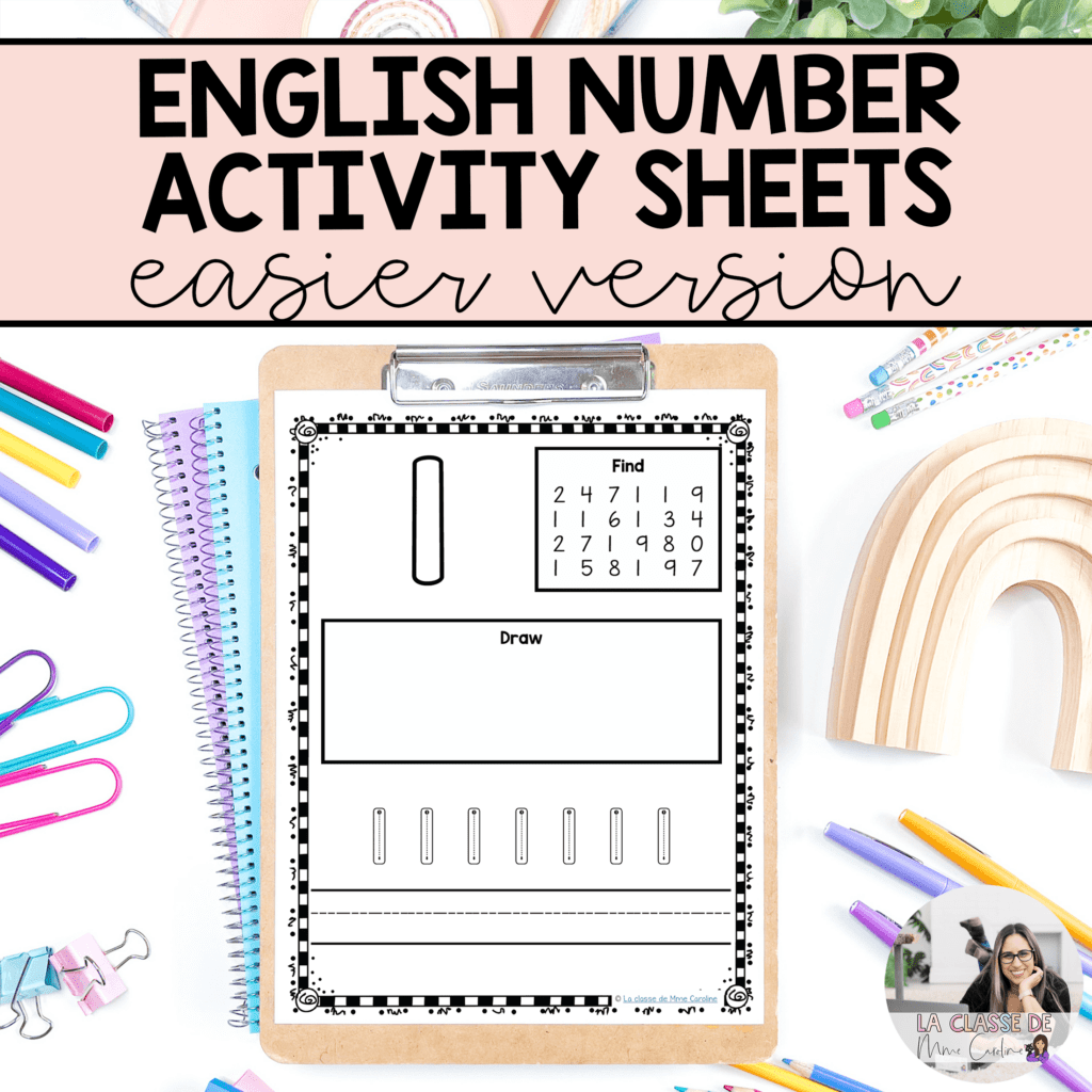 English Kindergarten Math Sheets: Numbers 1-20 (simpler version) - La ...