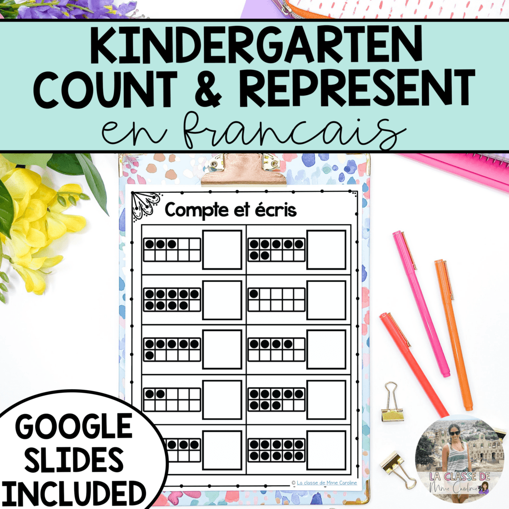 French Math: Counting and Representing Numbers 1-20 | NO PREP - La ...