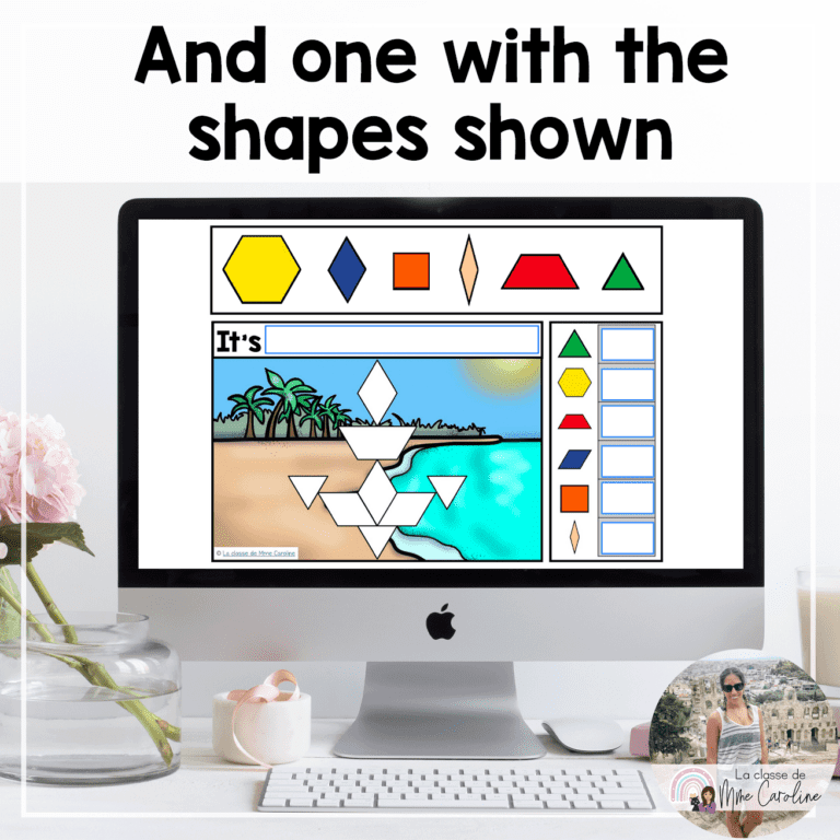 Grade 1 French Math: Summer Pattern Blocks | Google Slides - La Classe ...