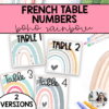 Table Numbers (1-10) - Boho Rainbow Classroom Decor - 2 Versions - La ...