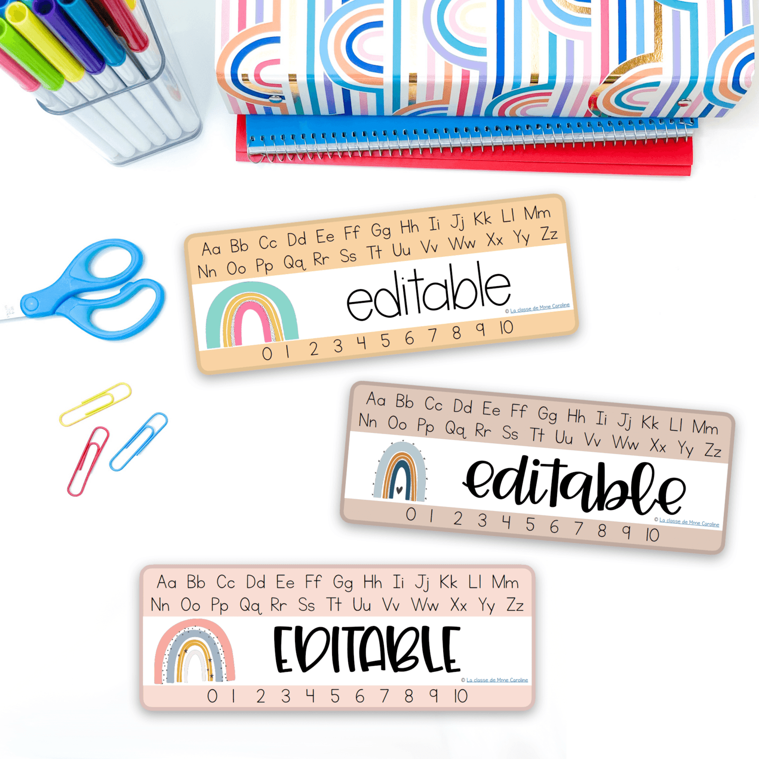 Bundle: French Classroom Decor | Boho Rainbow Theme - La Classe de Mme ...