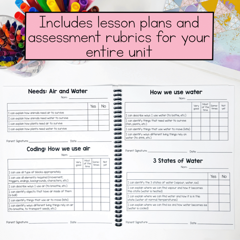 Grade 2 Air and Water in the Environment Science Unit in ENGLISH - La ...