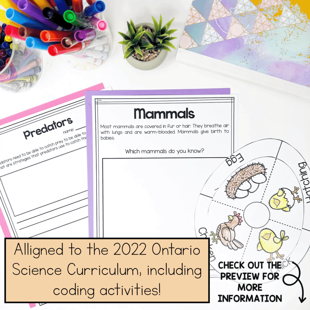 Grade 2 Growth and Changes in Animals Science Unit in ENGLISH - La ...