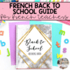Back to School Guide for Primary French Immersion / La rentrée ...