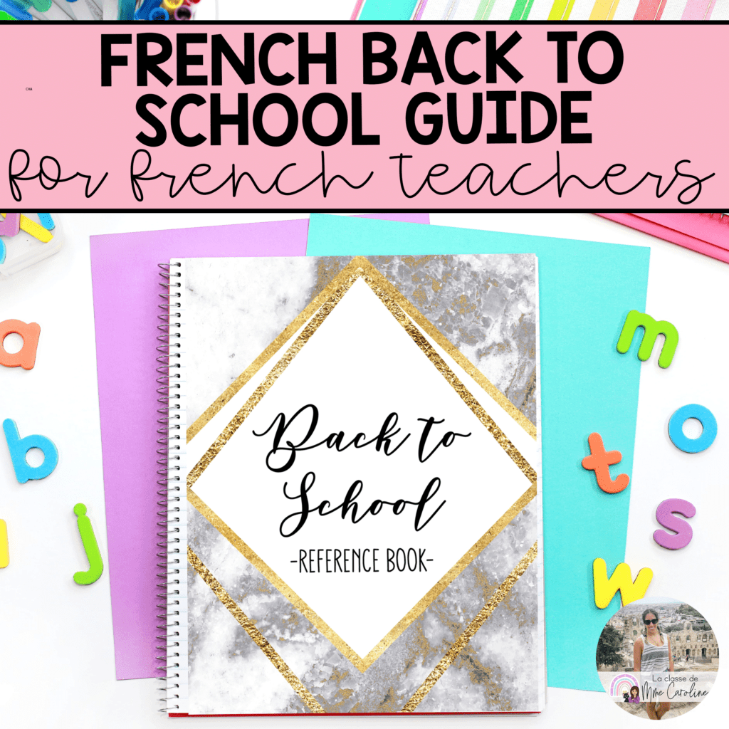 Back to School Guide for Primary French Immersion / La rentrée ...