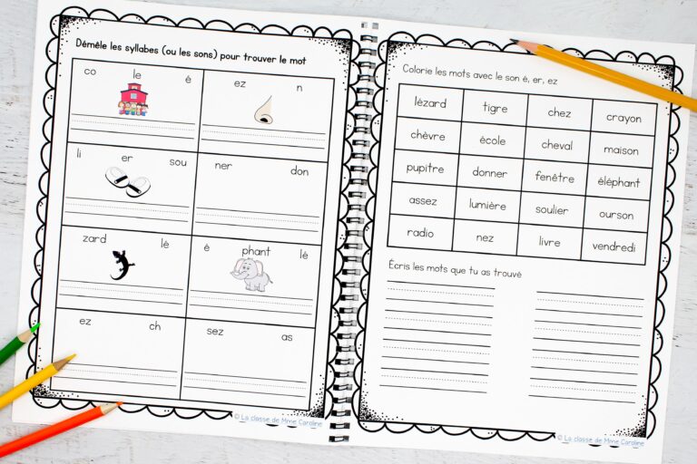 French Sound Activities: é, er, ez - La Classe de Mme Caroline