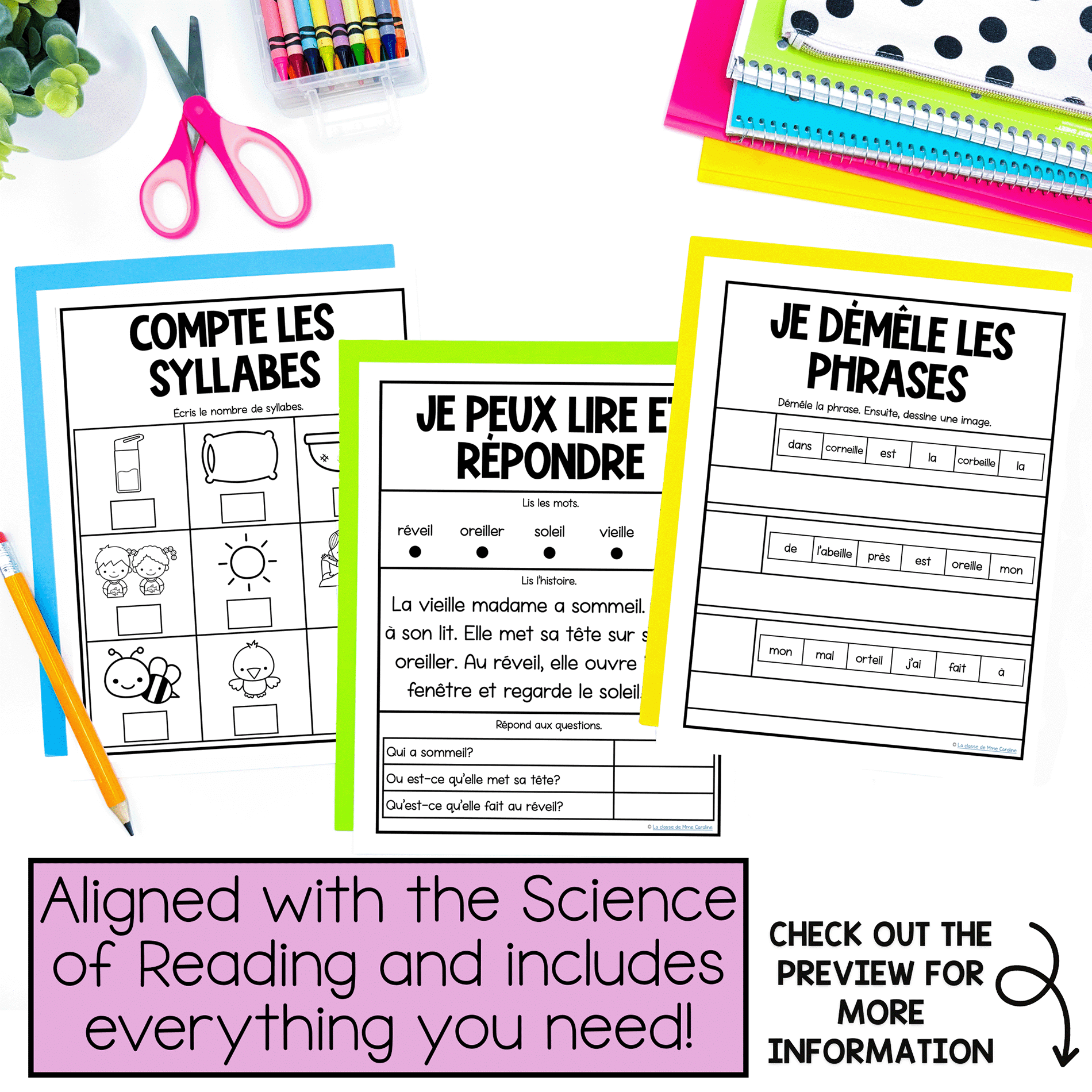 French Phonics Activities - Decoding, Phonological & Phonemic Awareness ...