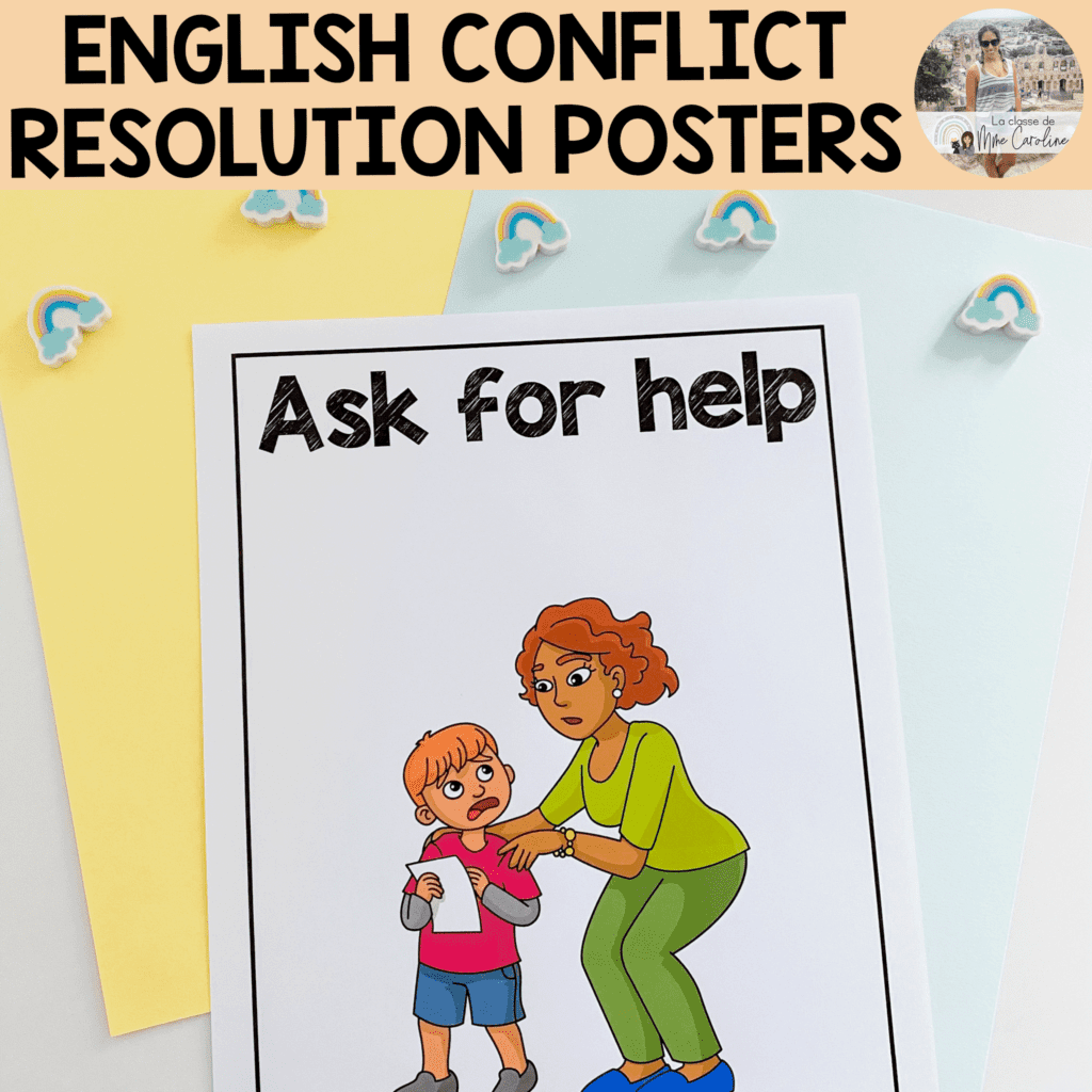 English Social Conflict Resolution Posters - La Classe de Mme Caroline