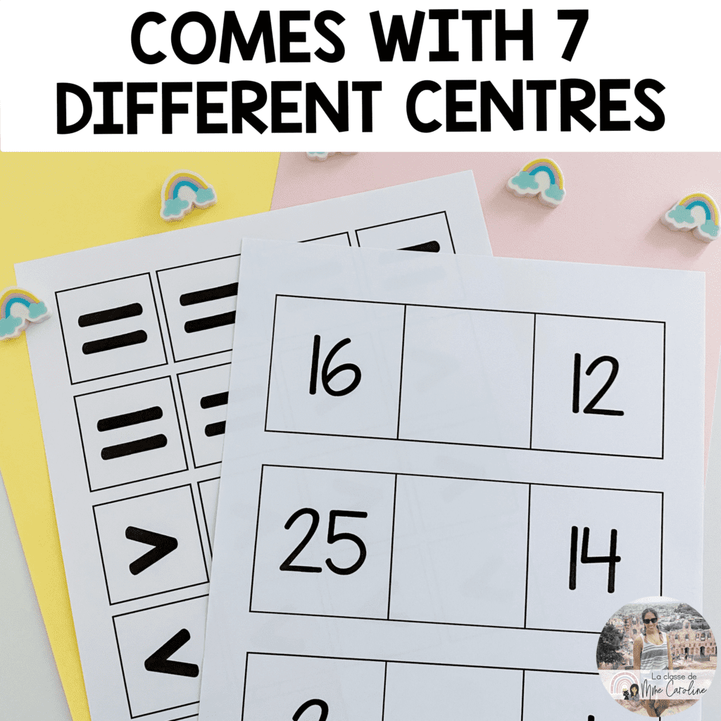 Grade 1 Math: French Equality Centres / L'égalité (première année) - La ...