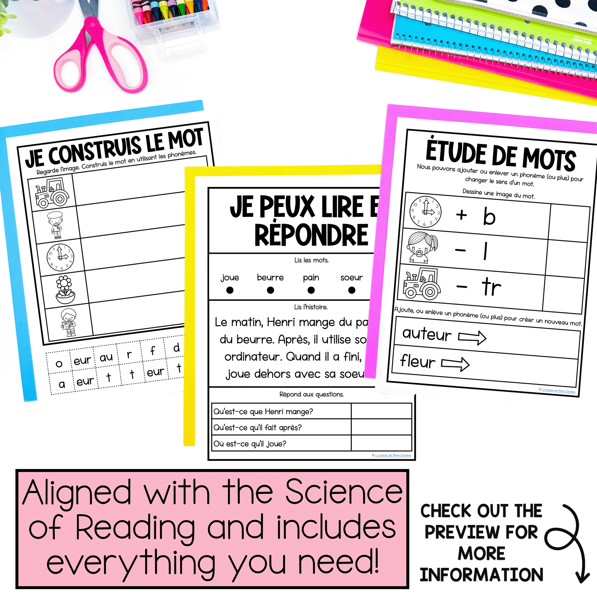 French Phonics Activities - Decoding, Phonological & Phonemic Awareness ...
