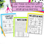 French Phonics Activities - Decoding Phonological & Phonemic Awareness ...