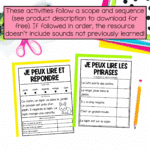 French Phonics Activities - Decoding, Phonological & Phonemic Awareness ...