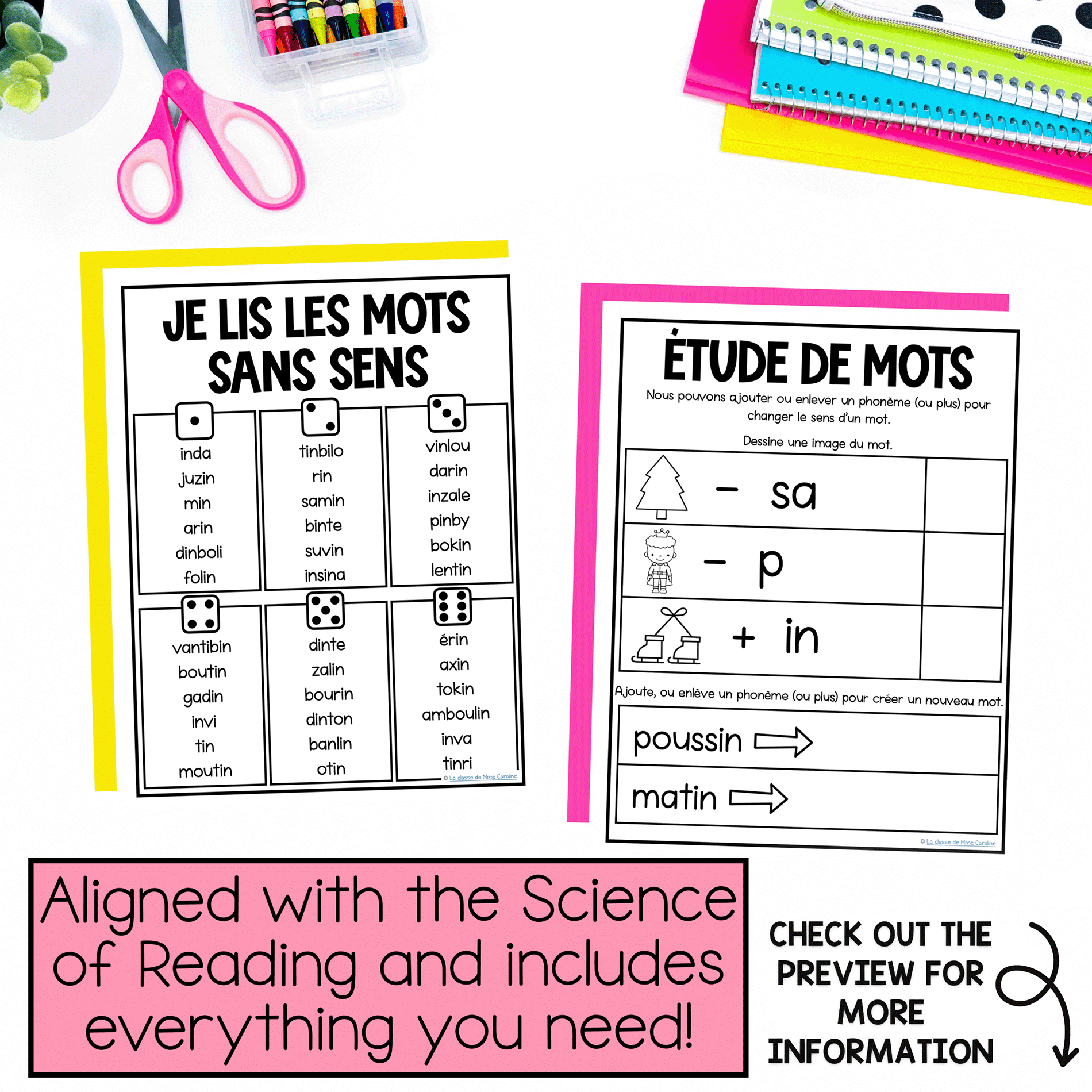 French Phonics Activities - Decoding, Phonological & Phonemic Awareness ...