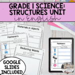 Grade 1 Materials, Objects & Everyday Structures Science Unit in ...