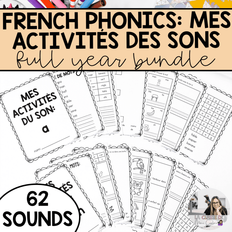 French Phonics Activities | French Phonemic Awareness | Full Year ...