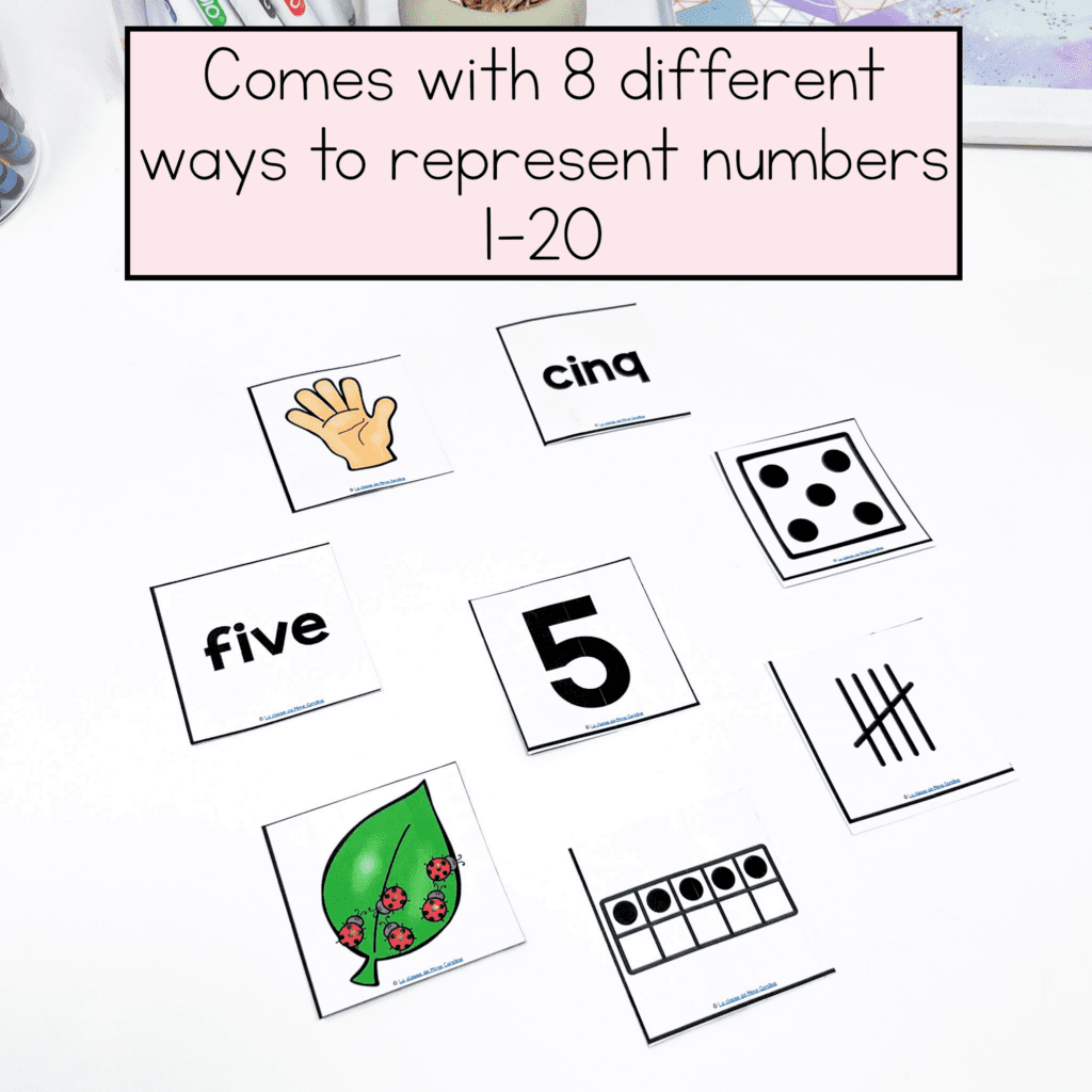 Number Recognition 1-20 | Kindergarten and Grade 1 Math | French Math ...
