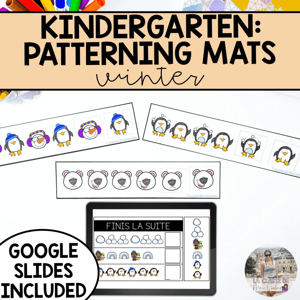 Winter Themed Patterning Mats - La Classe de Mme Caroline