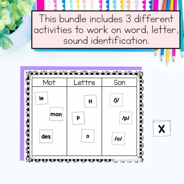 J'apprends à lire #1: les mots et l'alphabet | French Phonological ...