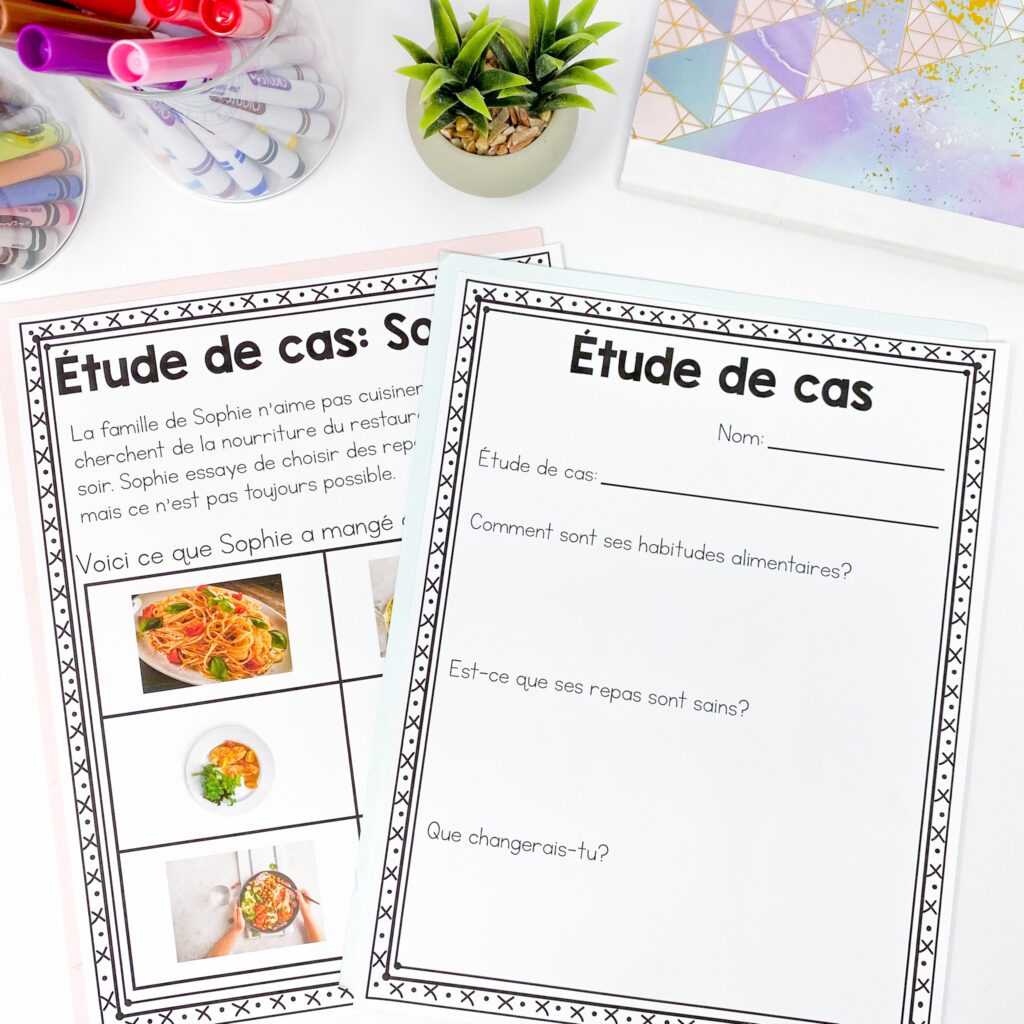 Grade 2 Healthy Eating Unit in FRENCH - Alimentation saine - La Classe ...