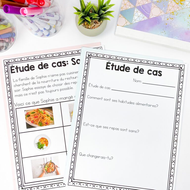 Grade 2 Healthy Eating Unit in FRENCH - Alimentation saine - La Classe ...