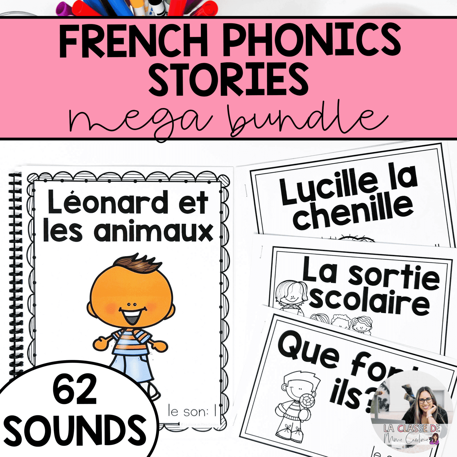 French Phonics Mini Books | Learn to Read in French | Mega Bundle (62 ...