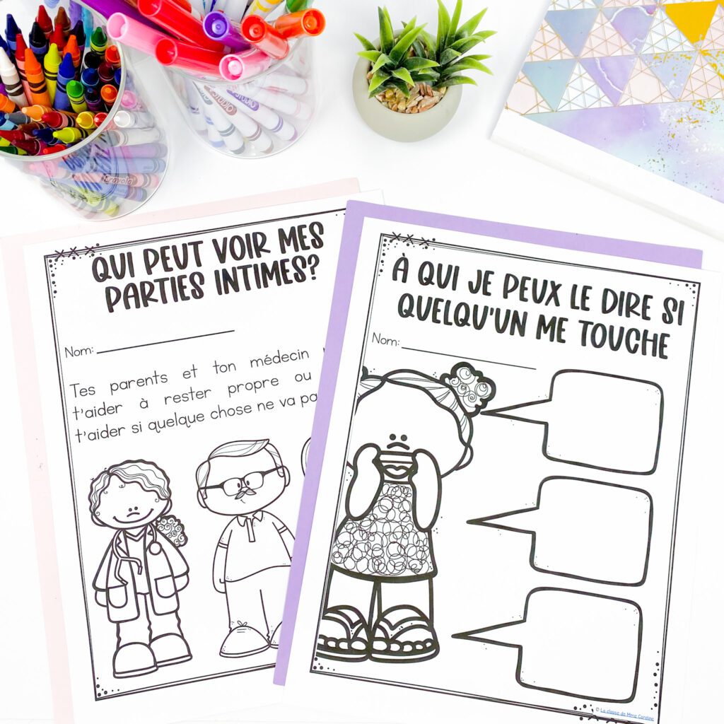 Grade 1 Human Development and Sexual Health Unit in French - La Classe ...