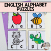 English Self Correcting Alphabet Puzzles - Alphabet Centres - La Classe ...