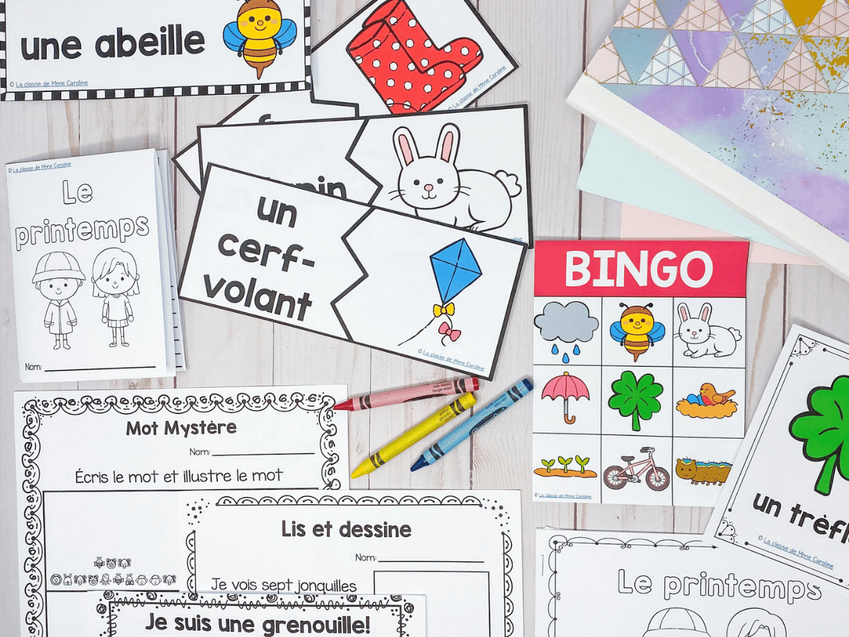 3 French Spring Activities you Need for your Literacy Block - La Classe ...