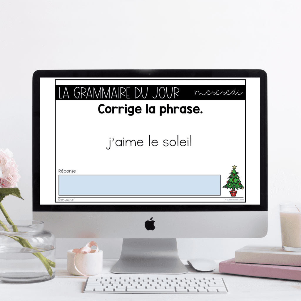 Grade 1 French Grammar Activities for Google Slides - Full Year Bundle ...