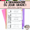 Grade 1: French Grammar Activities Interactive Notebook | December - La ...